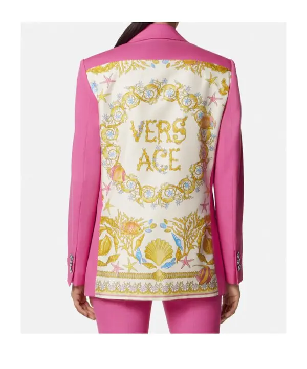 Versace Underwater Barocco Boxy Blazer