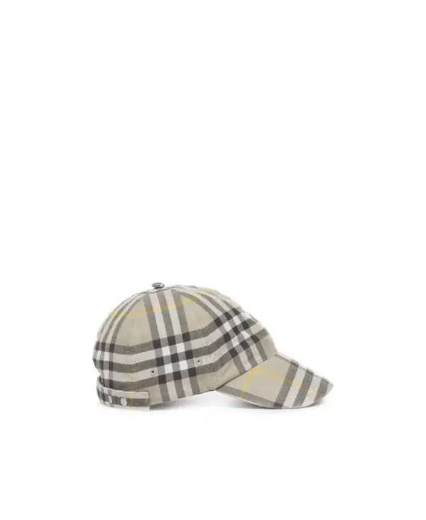 Burberry Check Pattern Baseball Cap