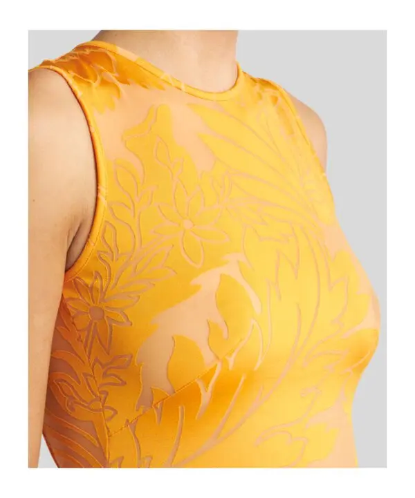 Etro Cut-out Burnout Stretch Jersey Maxi Dress