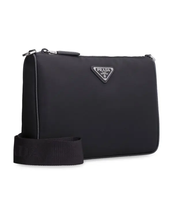 Prada Logo-plaque Shoulder Bag