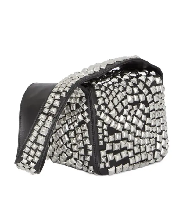 Alexander Wang Spike Embellished Small Hobo Bag