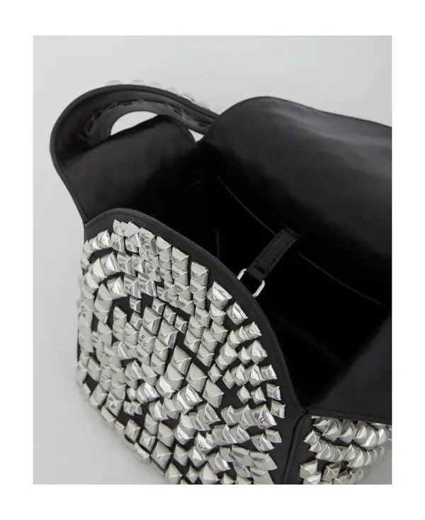 Alexander Wang Spike Embellished Small Hobo Bag