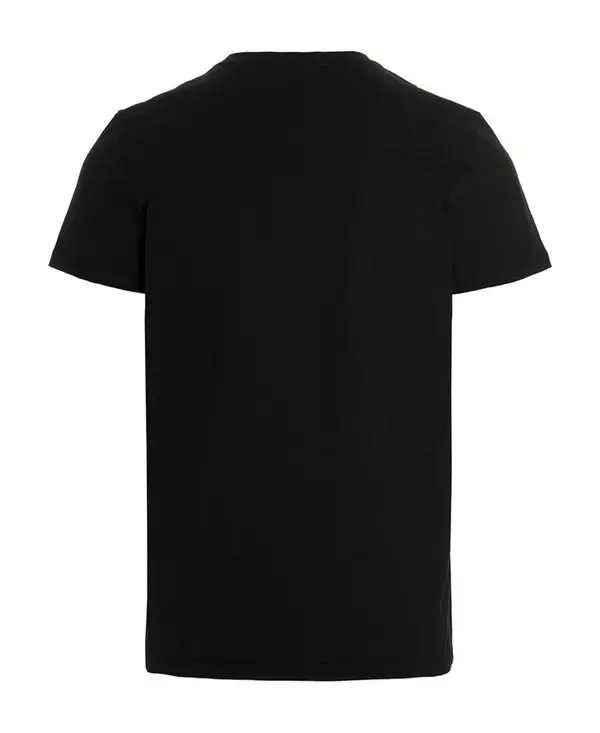 Balmain Flocked Logo Crewneck T-shirt