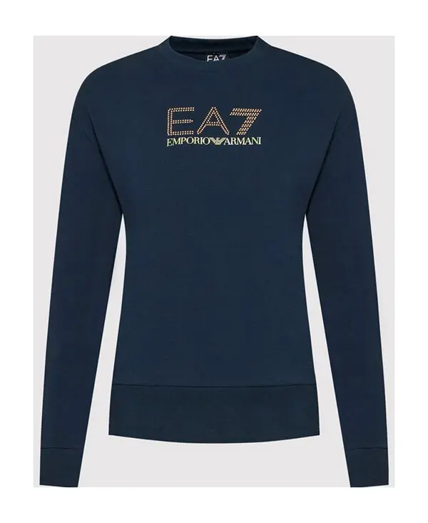 EA7 Crewneck Sweatshirt And Jogger Set With Embellished Logo