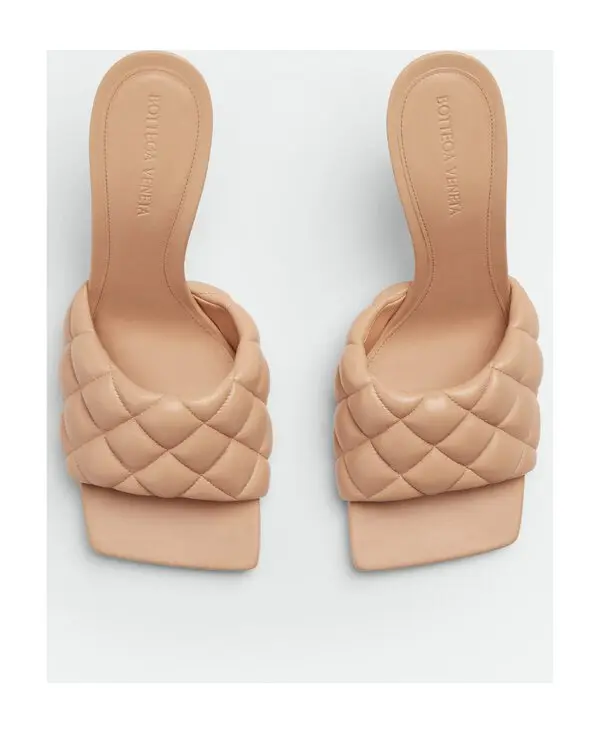 Bottega Veneta Padded Mule Sandals - Nude