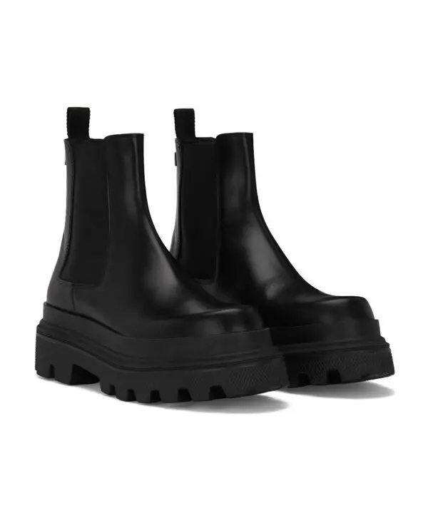 Dolce & Gabbana Round Toe Chelsea Boots