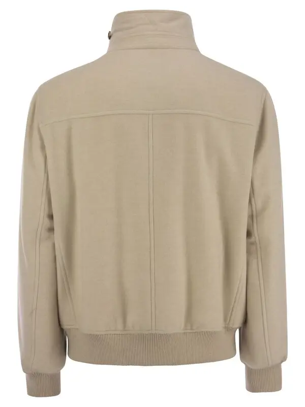 Brunello Cucinelli High Neck Bomber Jacket