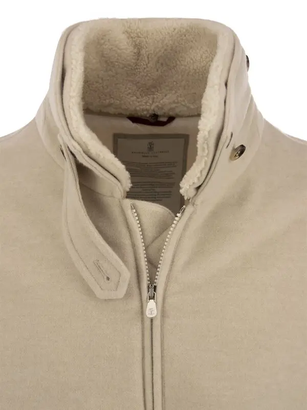 Brunello Cucinelli High Neck Bomber Jacket