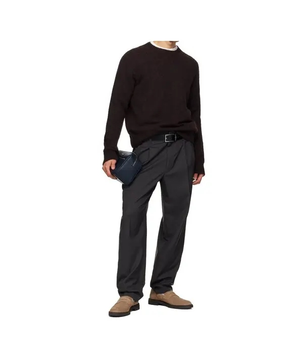 Hugo Boss Suede Loafers With Buckle Detail