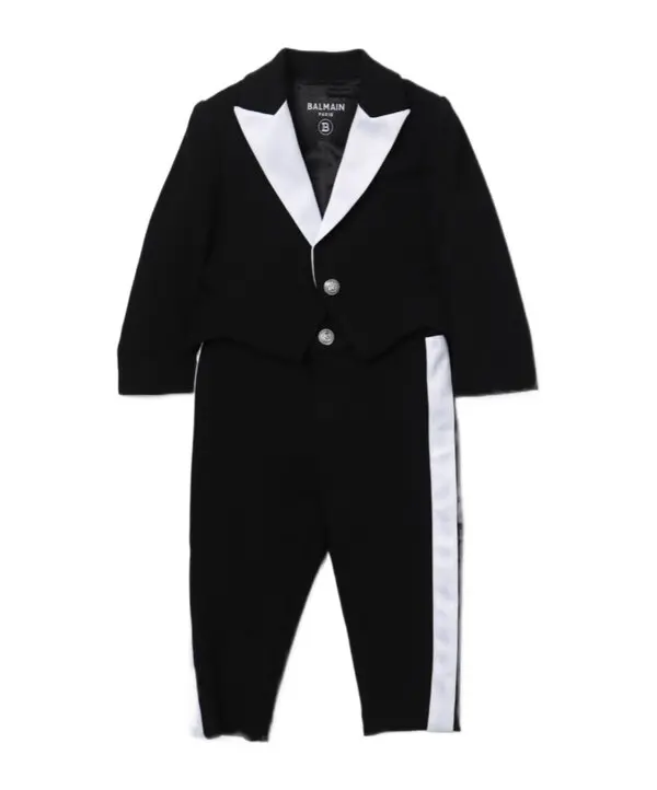 Balmain Two-tone Suit - Black