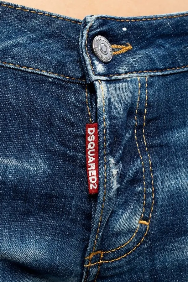Dsquared2 Jennifer Cropped Jeans With Ripped Detailing