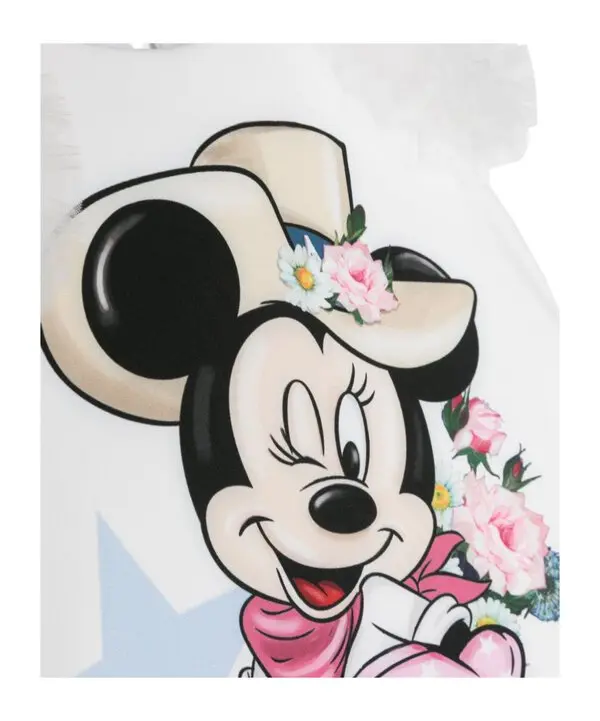 Monnalisa X Disney Minnie Mouse Print Dress