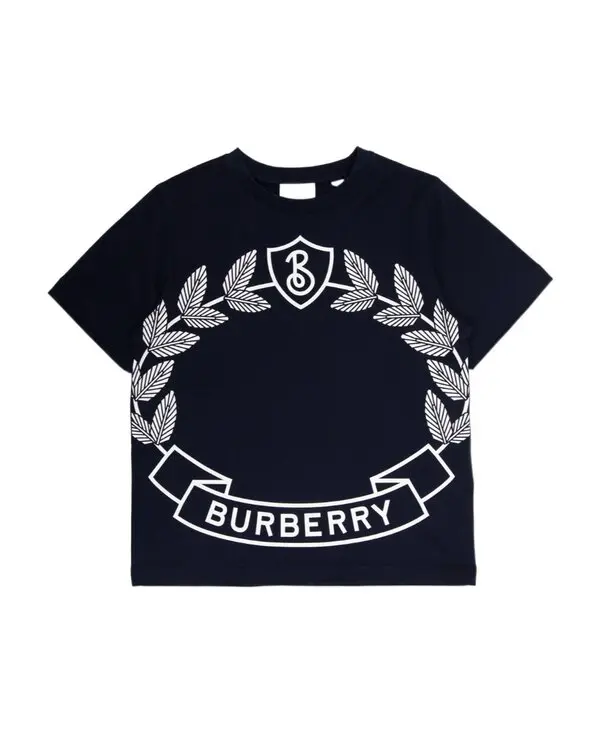 Burberry Oak Leaf Crest Print Cotton T-shirt