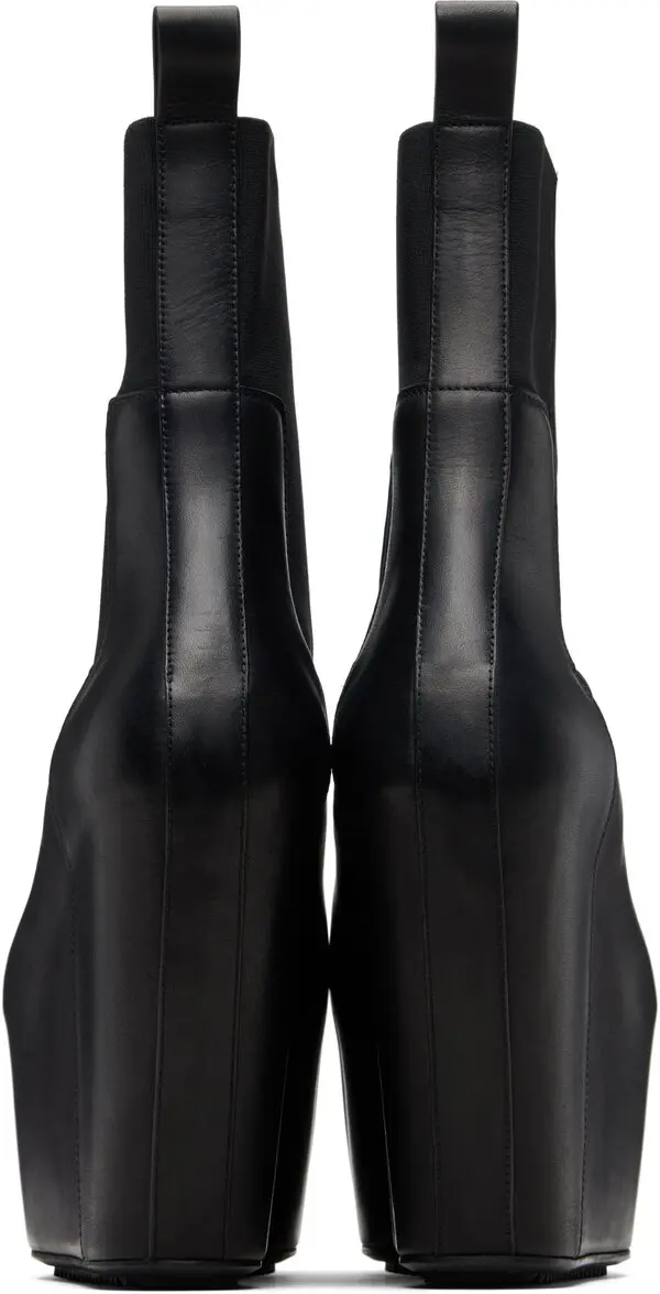 Rick Owens Temple Grilled Wedge Beatle Chelsea Boots