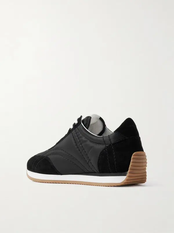 TOTEME Quilted Lace-up Sneakers - Black