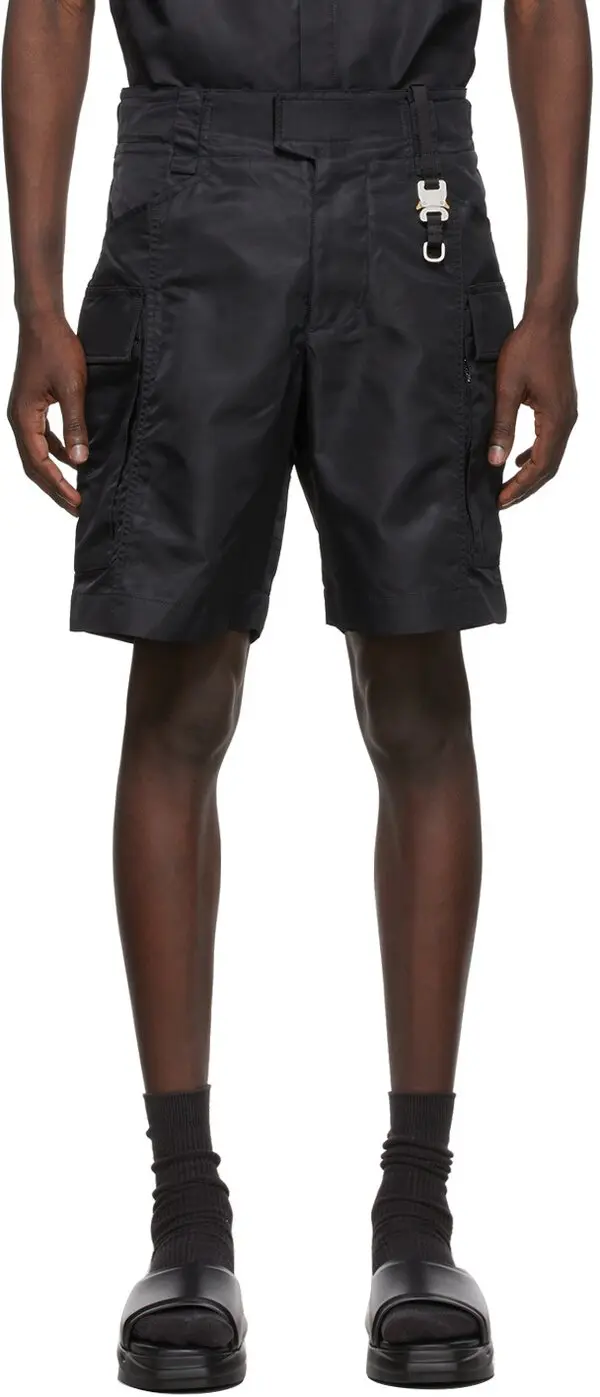 1017 Alyx 9sm Knee-length Cargo Shorts With Logo Detail