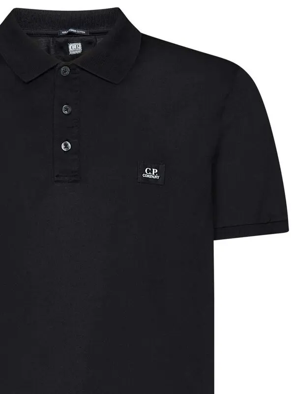 DRUMOHR Spread-collar Cotton Polo Shirt - Black