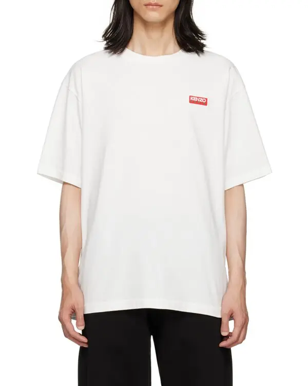 Kenzo Oversized Logo Printed Crewneck T-shirt
