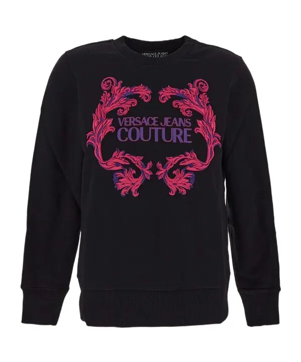 Versace Barocco Logo-print Cotton Sweatshirt