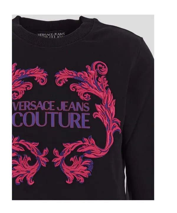 Versace Barocco Logo-print Cotton Sweatshirt