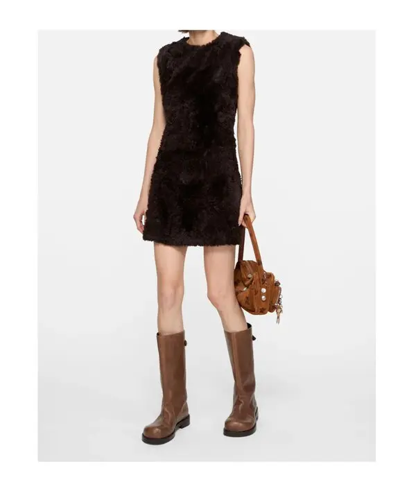 Acne Studios Calfskin Leather Tall Boots - Deep Brown