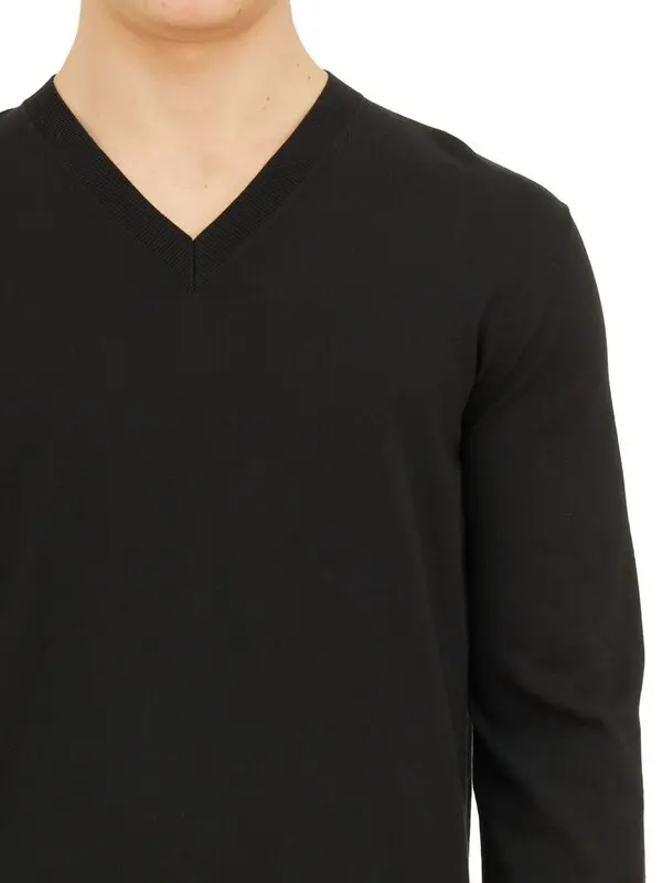 Dsquared2 V-neck Knitted Jumper With Logo Detail