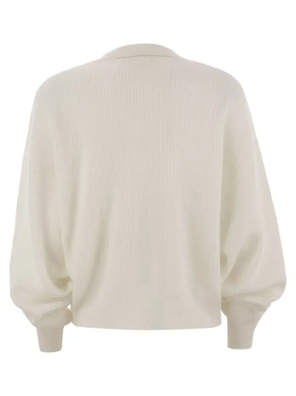 Brunello Cucinelli V-neck Ribbed Jumper