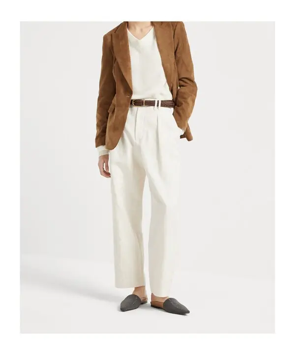 Brunello Cucinelli V-neck Ribbed Jumper