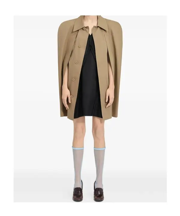 MAISON MARGIELA Cape With Slit Sleeves - Brown