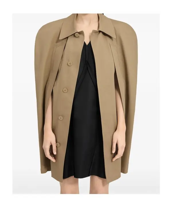 MAISON MARGIELA Cape With Slit Sleeves - Brown