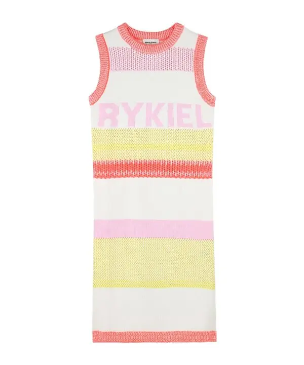 Sonia Rykiel Paris Sleeveless Logo-embroidered Midi Dress