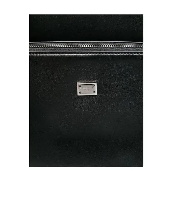 Dolce & Gabbana Logo Plaque Zipped Backpack