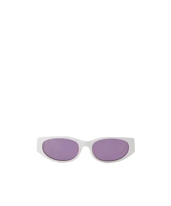 By Far Oval Logo Sunglasses - Purple