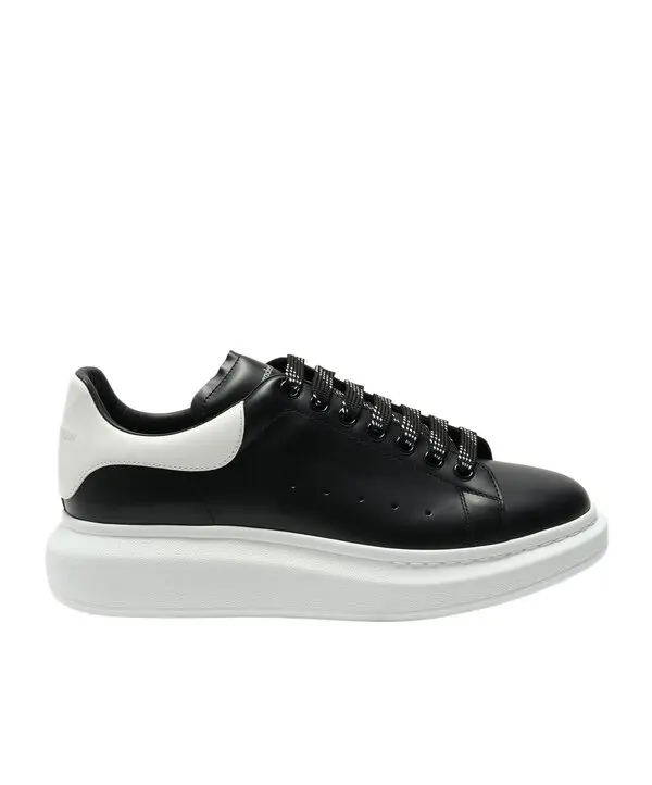 Alexander McQueen Oversized Lace-up Sneakers - Black White