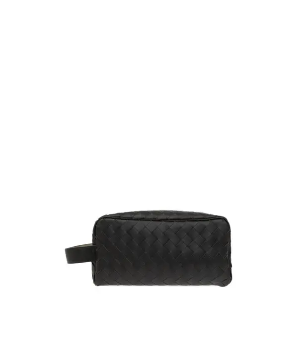 Bottega Veneta Intrecciato Travel Pouch - Dark Green/cave Stone Green