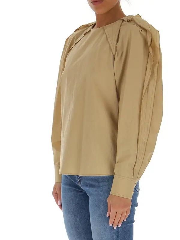 Chloé Blouse With Lotus Leaf Detail - Nude