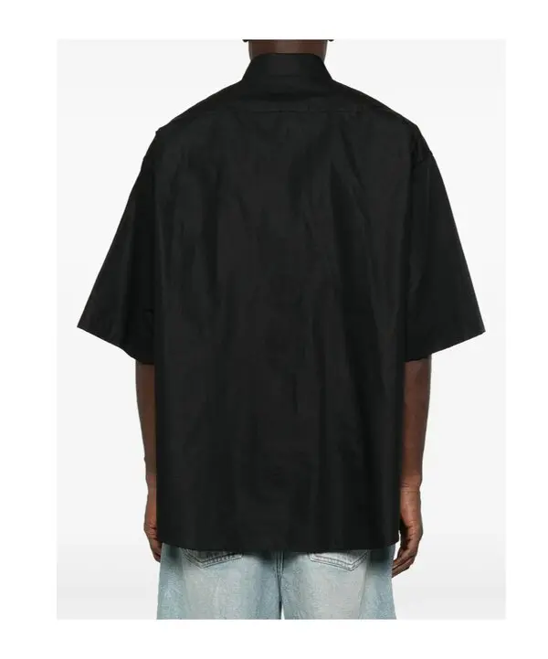 Balenciaga Bb Logo Embroidered Oversized Shirt