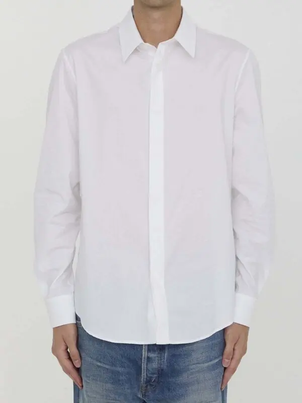 Celine Loose Shirt In Cotton Poplin