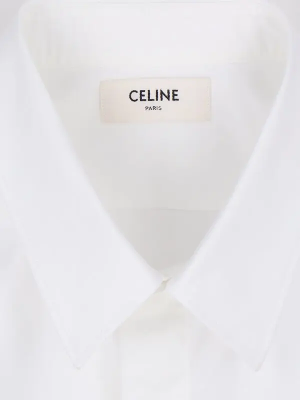 Celine Loose Shirt In Cotton Poplin