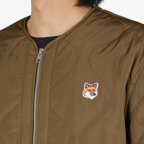 Maison Kitsuné Quilted Long Sleeve Jacket