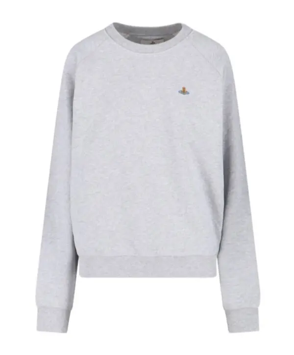 VIVIENNE WESTWOOD Embroidered Crewneck Sweatshirt - White