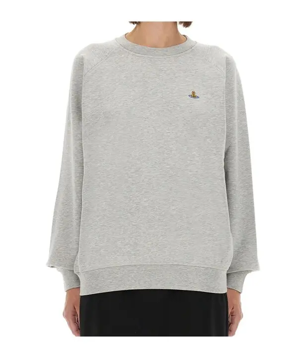 VIVIENNE WESTWOOD Embroidered Crewneck Sweatshirt - White