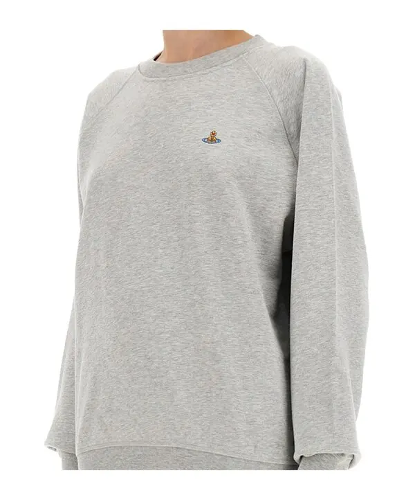 VIVIENNE WESTWOOD Embroidered Crewneck Sweatshirt - White