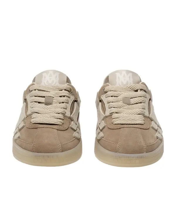 Amiri Pacific Bones Suede Low-top Sneakers - Brown