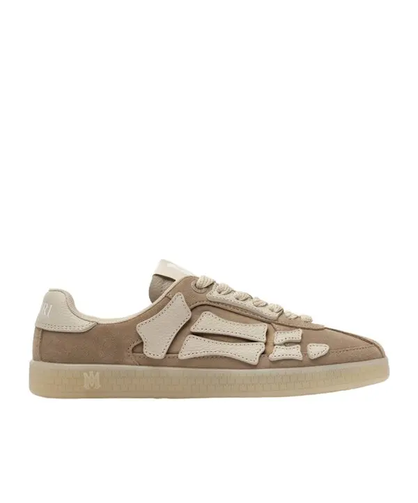 Amiri Pacific Bones Suede Low-top Sneakers - Brown
