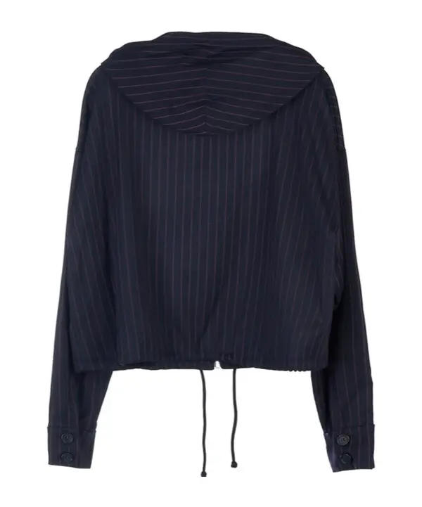 Max Mara Long-sleeved Hooded Casual Jacket