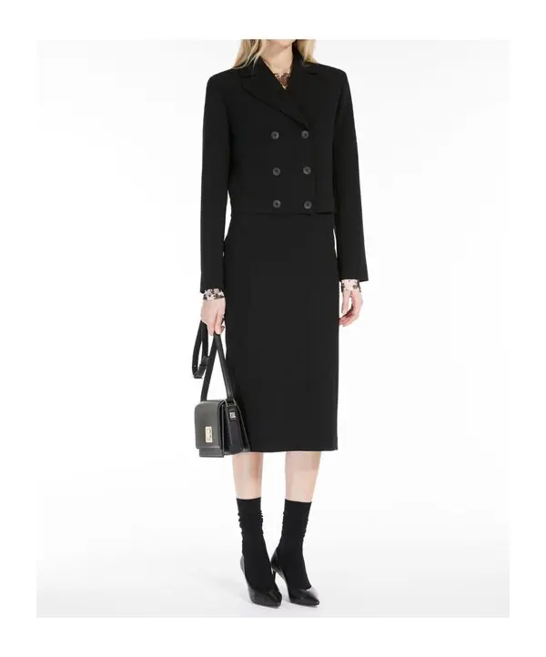 Max Mara Acciaio Double-breasted Blazer - Black