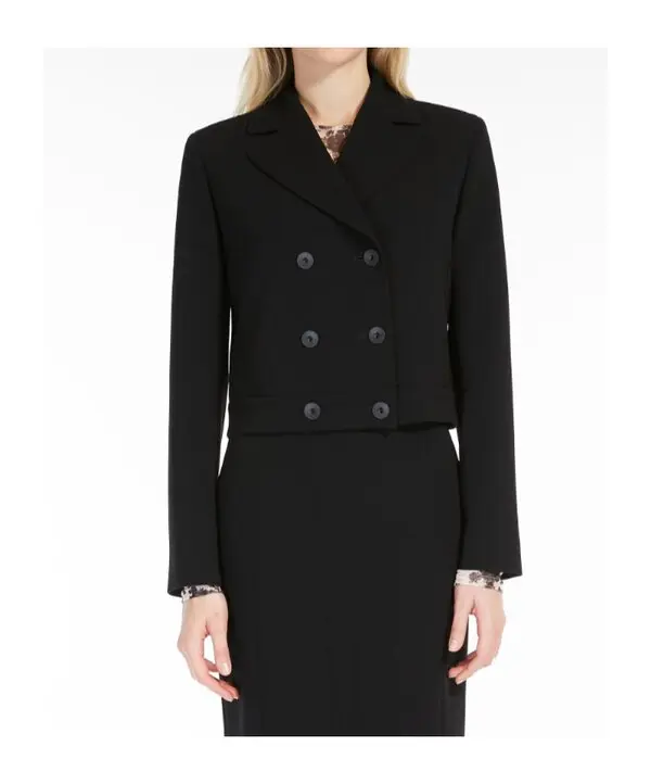 Max Mara Acciaio Double-breasted Blazer - Black