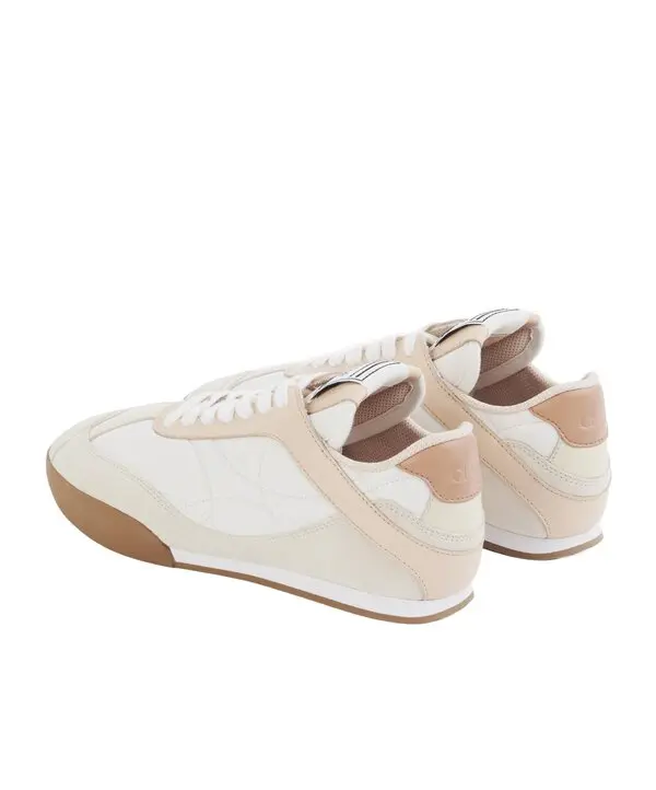 Chloé Lace-up Sneakers With Logo Detailing - Tender Peach Color