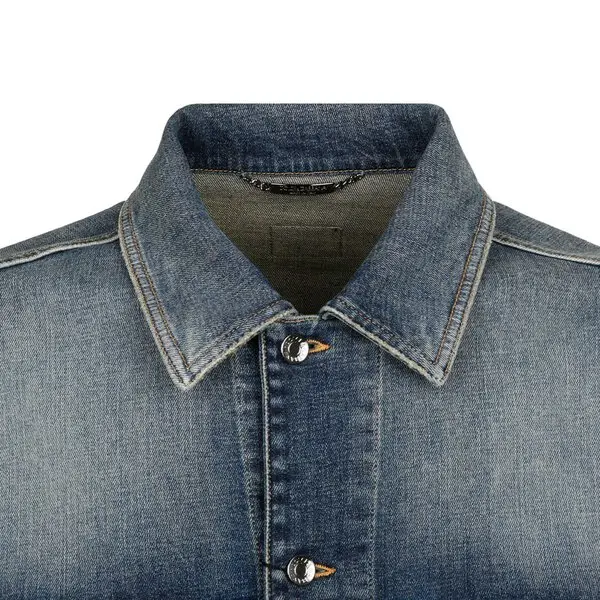 Dolce & Gabbana Long Sleeve Collared Denim Jacket - No